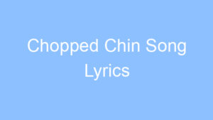 Chopped Chin Song Lyrics - ToGeniusLyrics